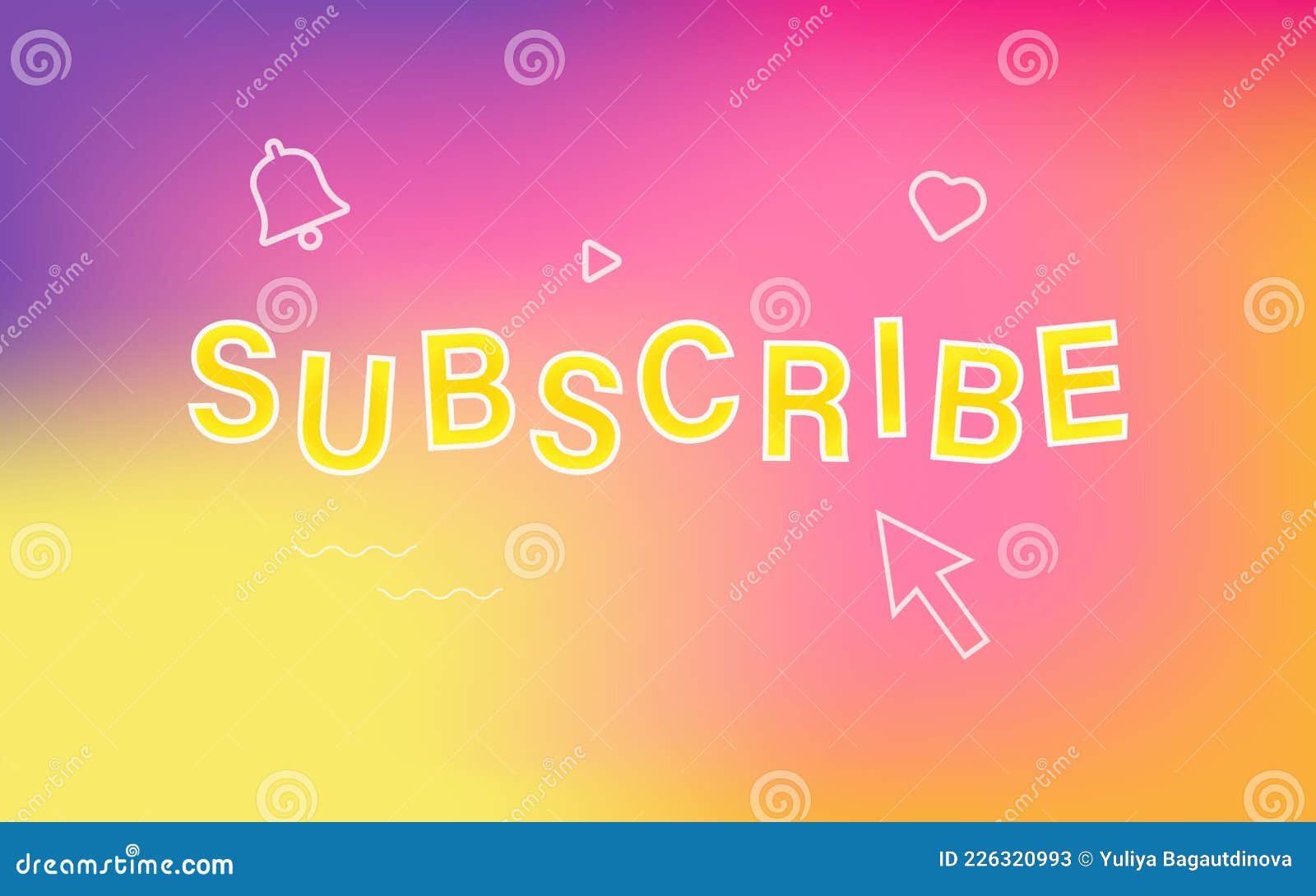 A banner-subscribe stock vector. Illustration of font - 226320993