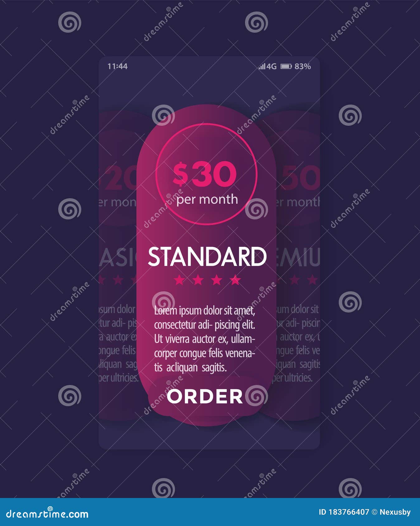 Banner for Tariffs with Prices, Vector Stock Vector - Illustration of ...