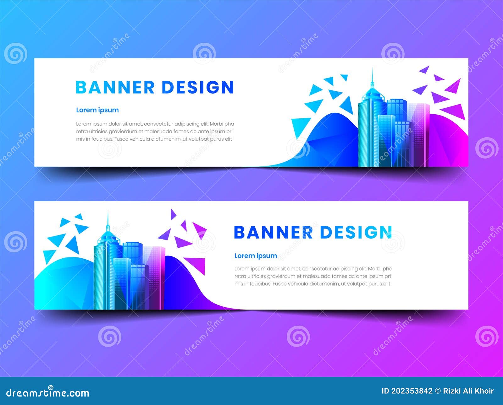 Abstract Minimalist Banner Template Modern Banner. Stock Illustration ...