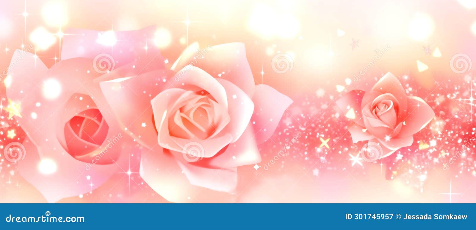 7000X3000 Pixel, 300 DPI, Rose in Banner Template, Abstract Background ...