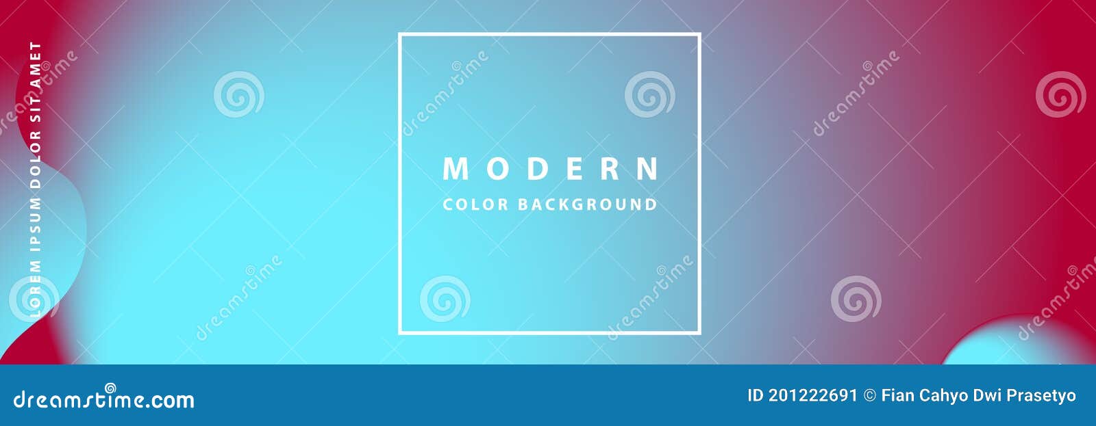Banner Template Design with Header Interface Gradient Style Stock ...