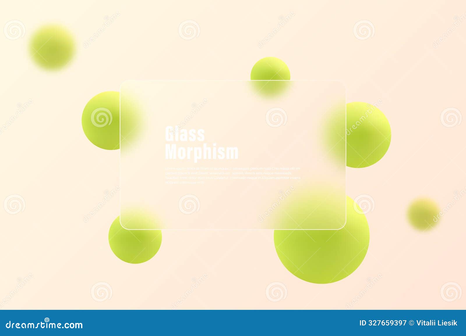 Banner Template, Glass Morphism. Transparent Rectangle Made of ...