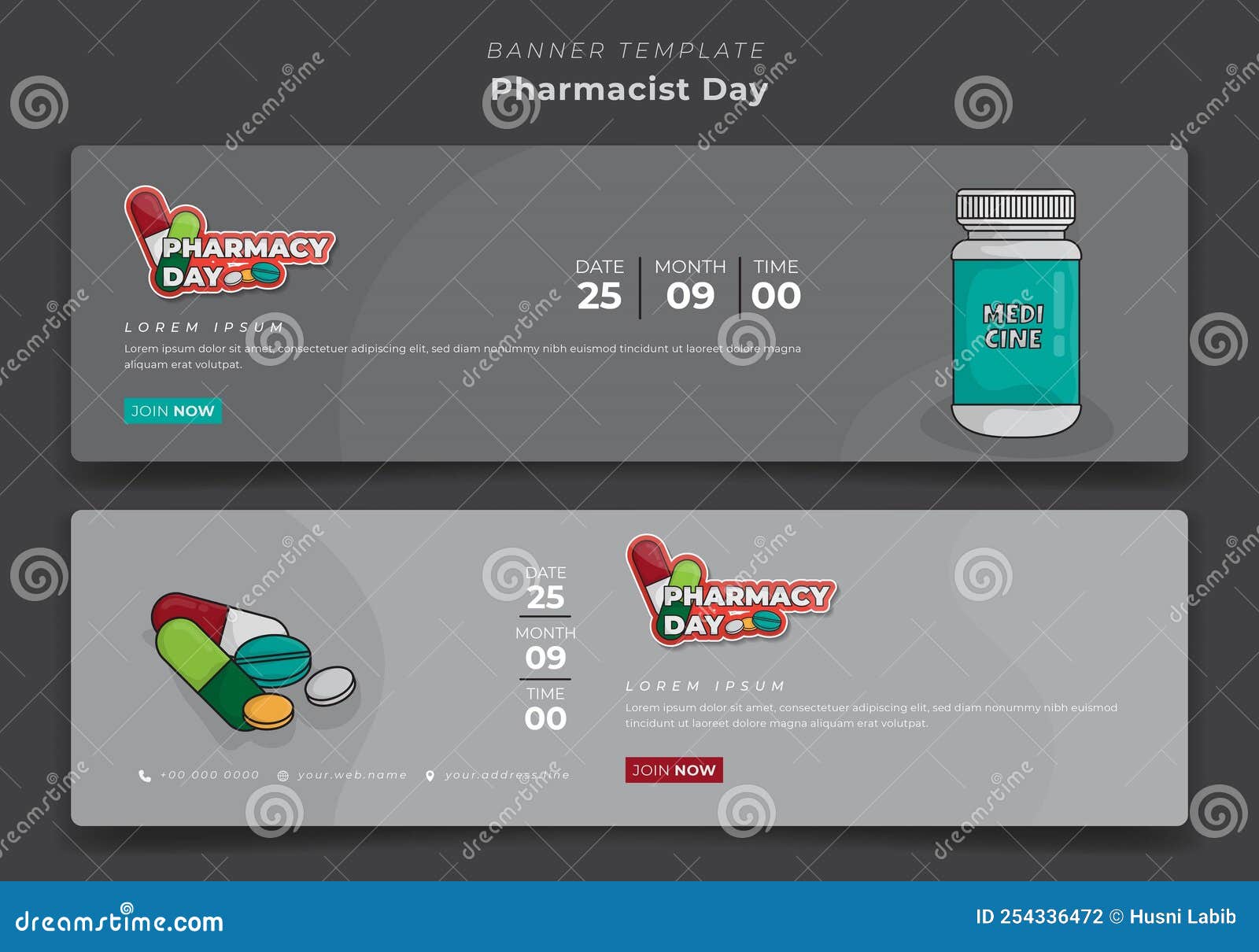 Banner Template in Landscape Background for Pharmacist Day Campaign ...