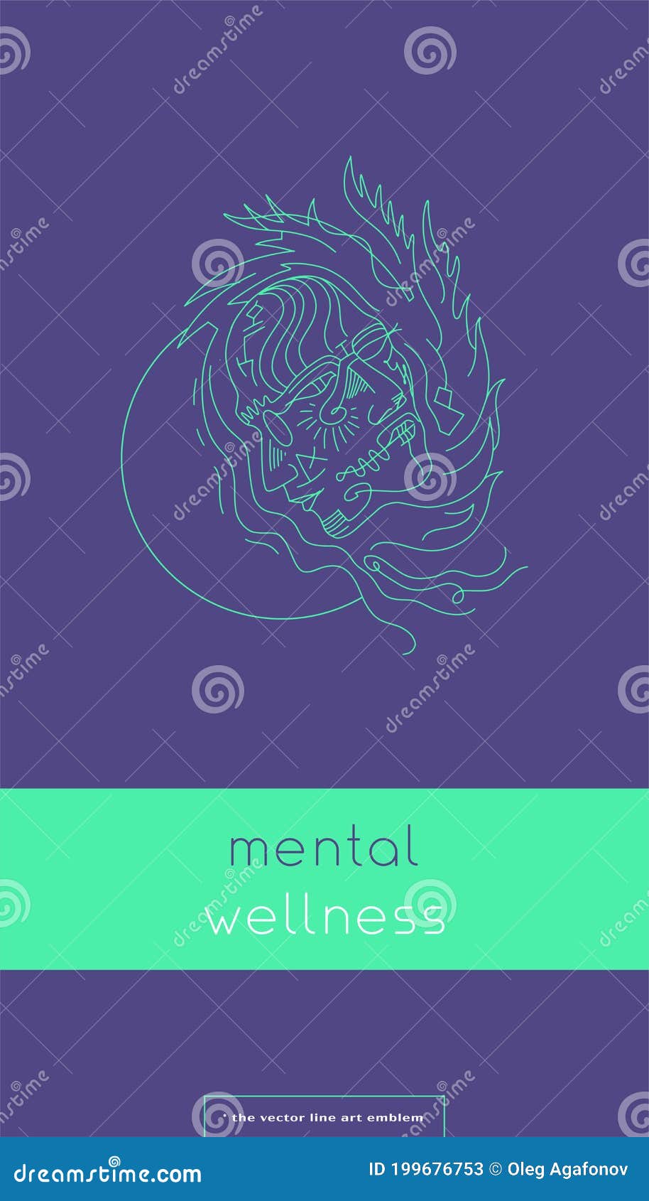 Psychologist Logo Concept. Psychology Vector Emblem Cabinet with Line ...