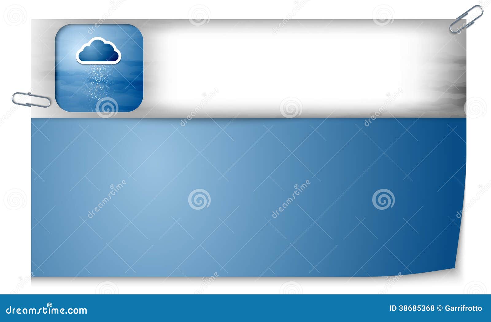 Banner with Texture and Cloud and Rain Stock Vector - Illustration of ...