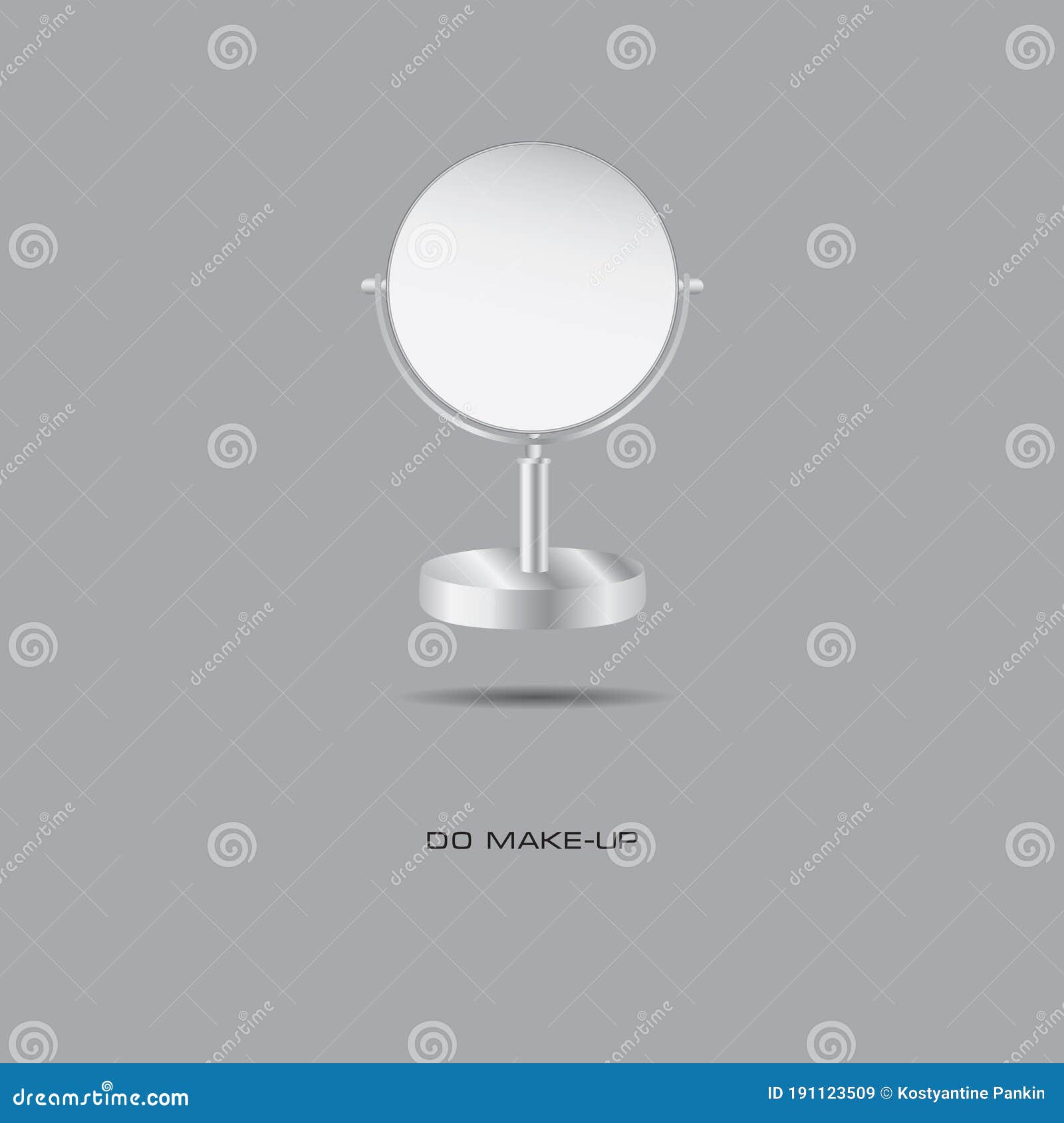 Banner with two-way mirror stock vector. Illustration of rotating ...