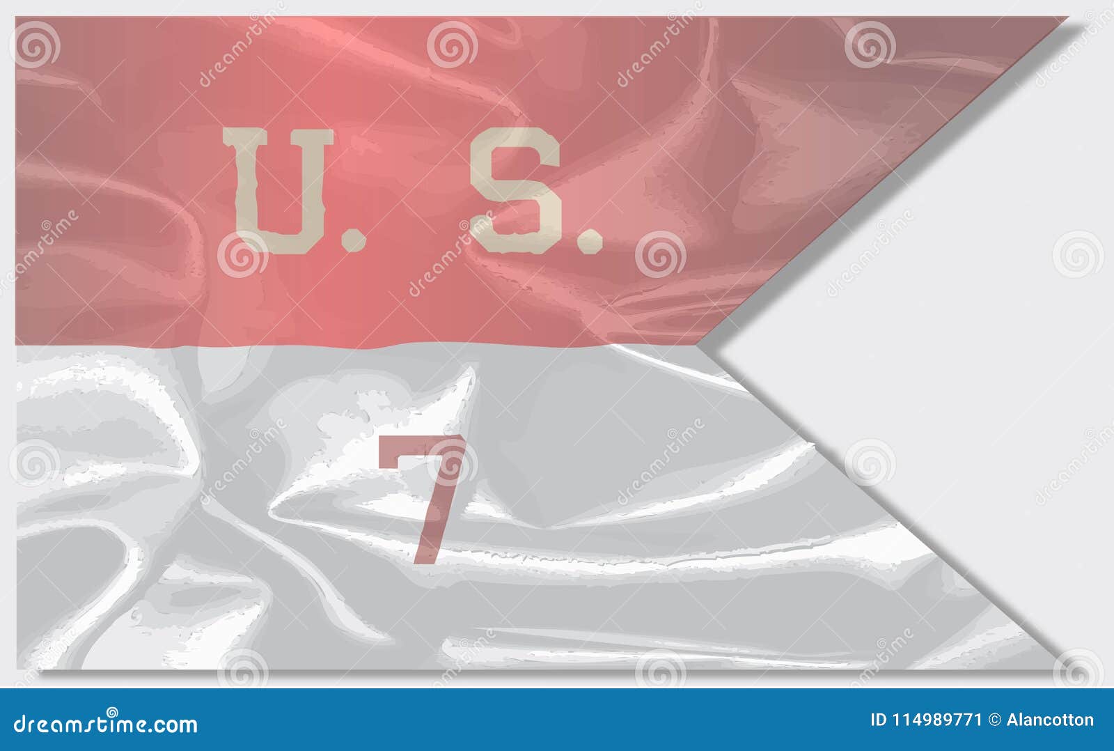 7th Cavalry Silk Flag stock vector. Illustration of graphic - 114989771