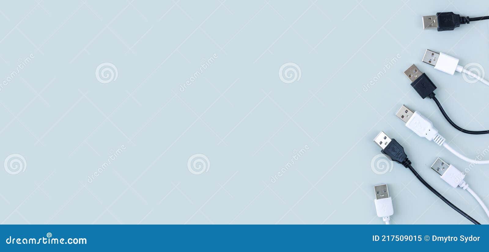 Banner of USB Cables for Charger or Connection Devices Stock Image ...