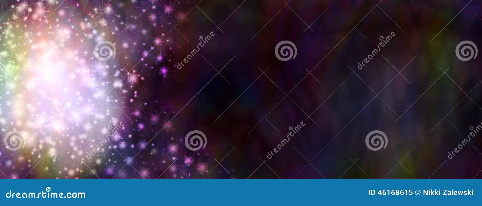 Banner Van Het Regenboog De Fonkelende Web Stock Illustratie ...