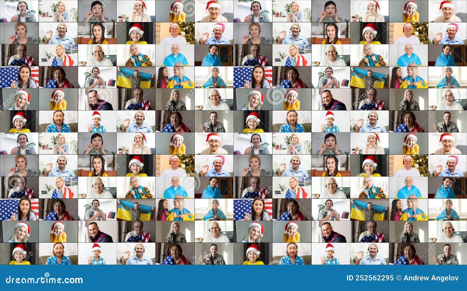 Banner with Variations of Diverse Multiracial People, Header for ...