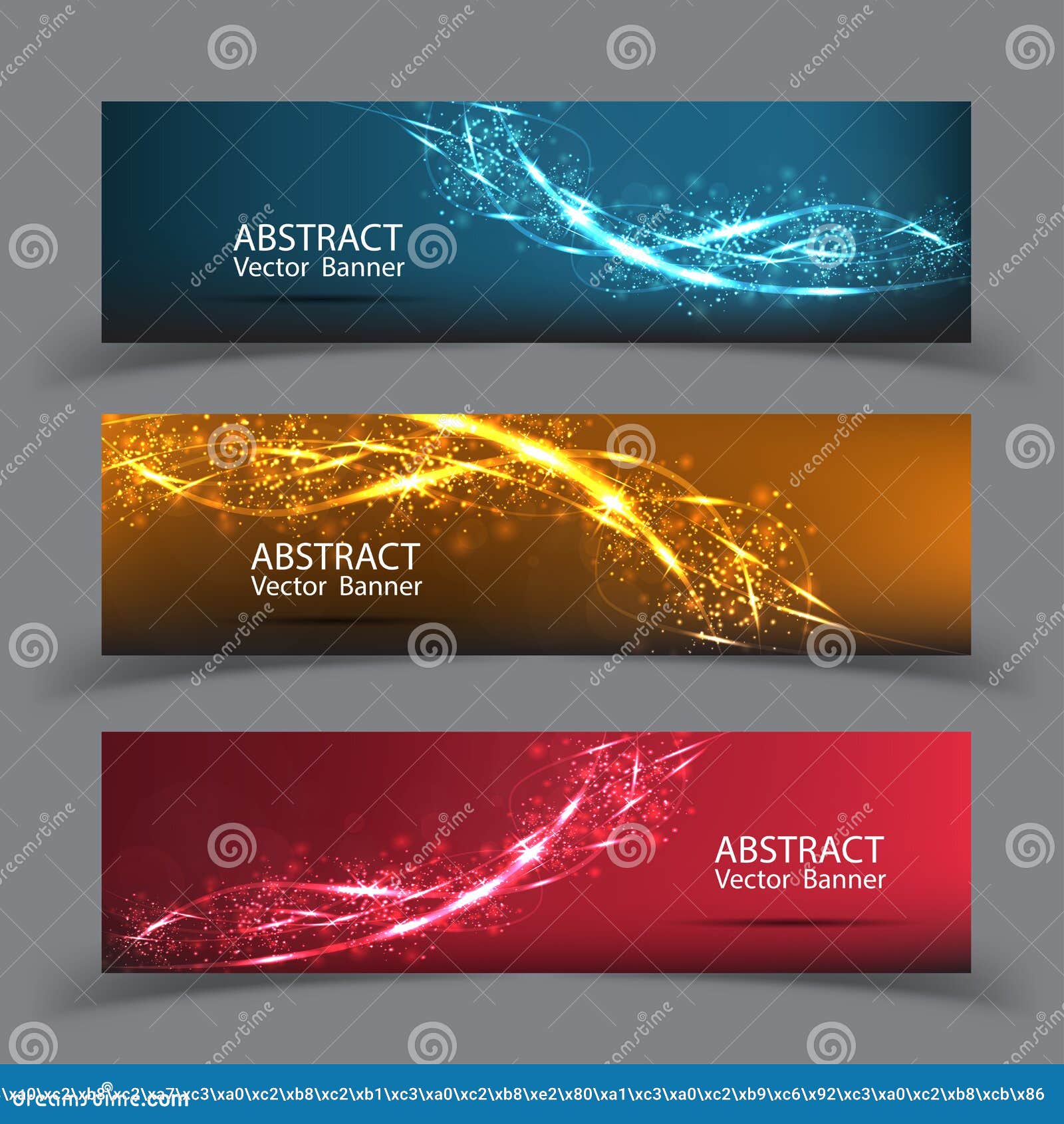 Banner Vector Abstract Blue Motion Light Effect Background. Stock ...