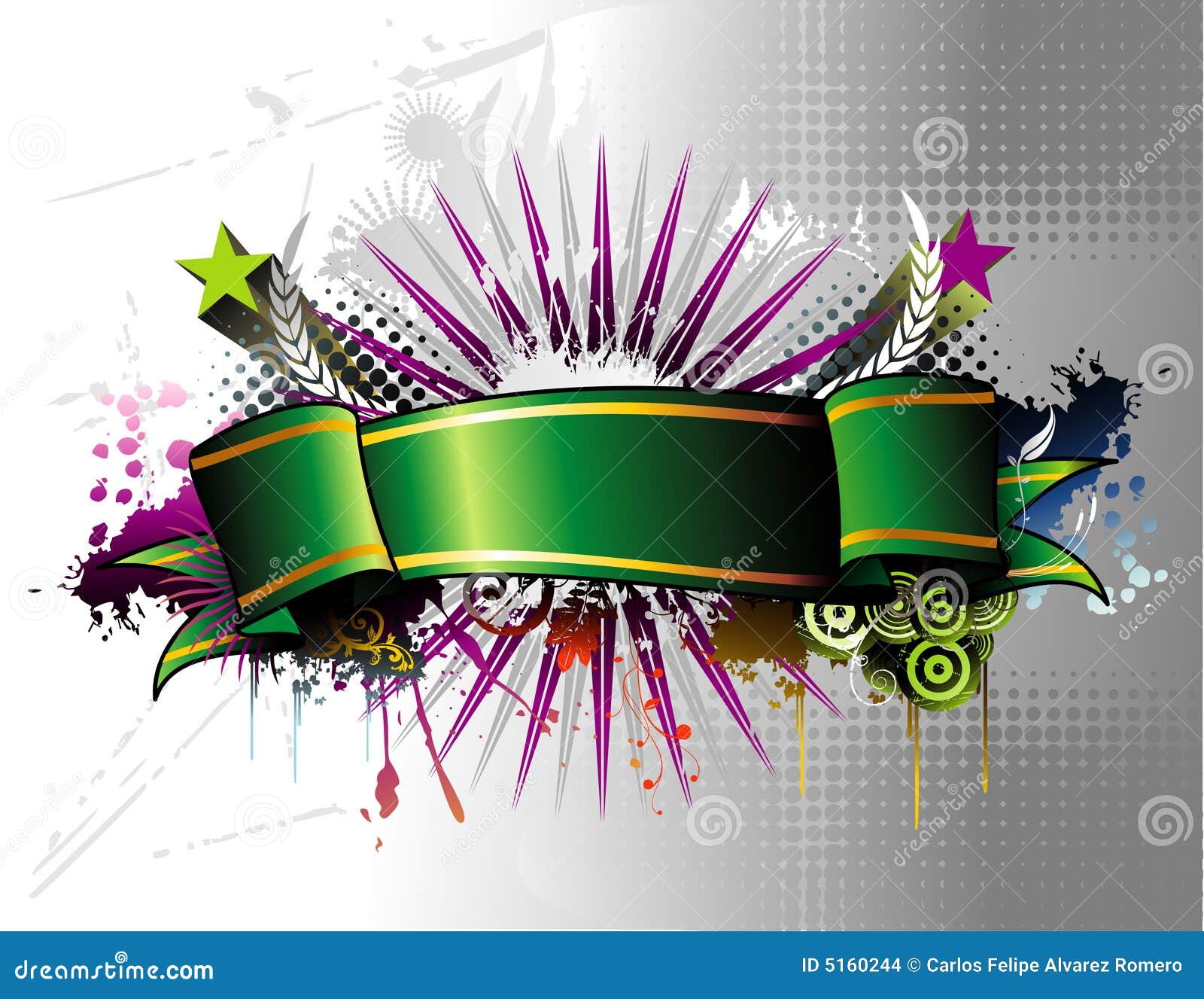 Banner vector composition stock vector. Illustration of abstract - 5160244