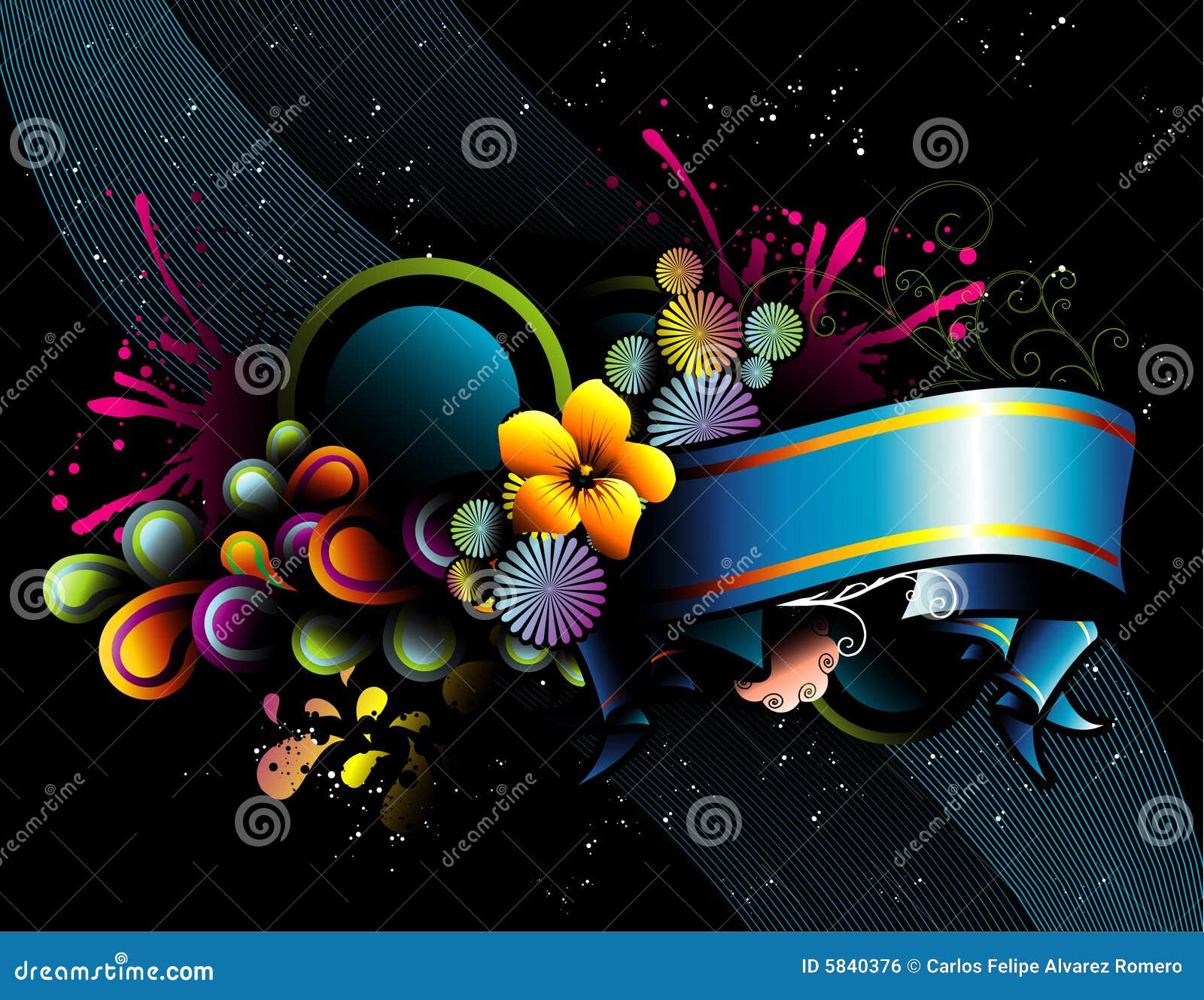 Banner vector composition stock vector. Illustration of circle - 5840376