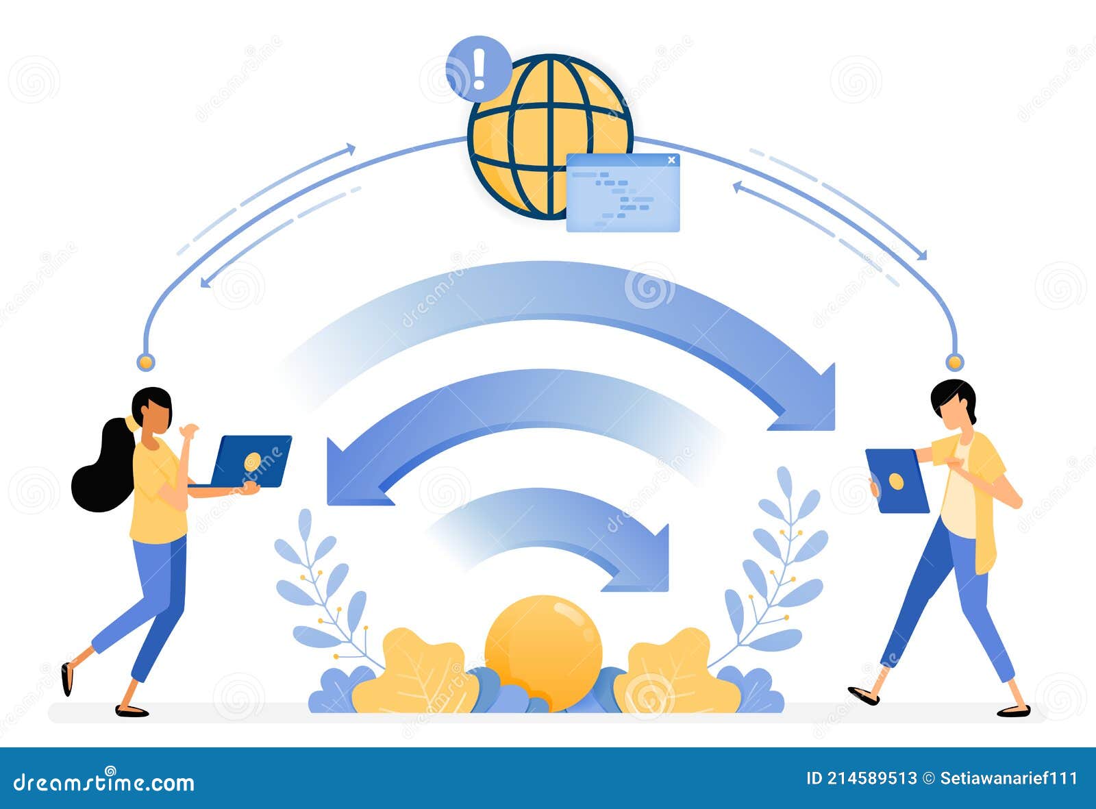 Banner Vector Design of Wifi for Communication Technology and Internet ...