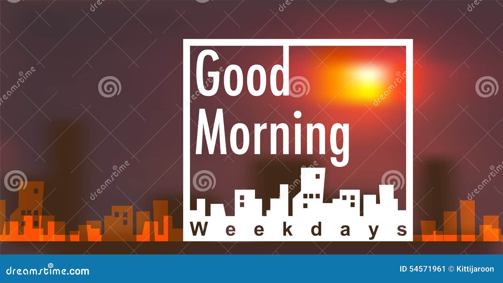 Banner Vector with Good Morning Concept Stock Vector - Illustration of ...