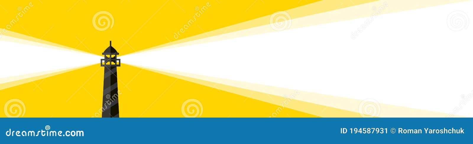 Banner Vector Lighthouse. Abstraction. Banner. Vector Illustration ...