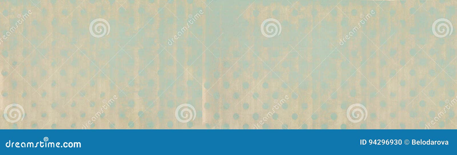 Banner with Vintage Background - Simple Polka Dot Design - Web Header ...