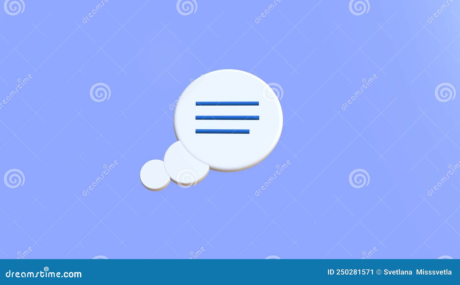 Banner, Web Poster. 3D Rendering. Communication, Conversation Stock ...