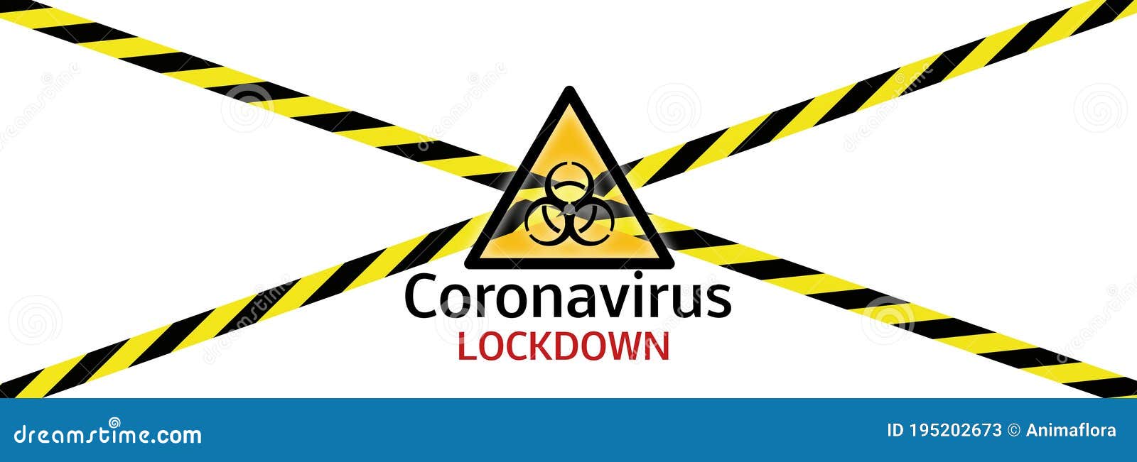 Banner White Lockdown Background Image Stock Illustration ...
