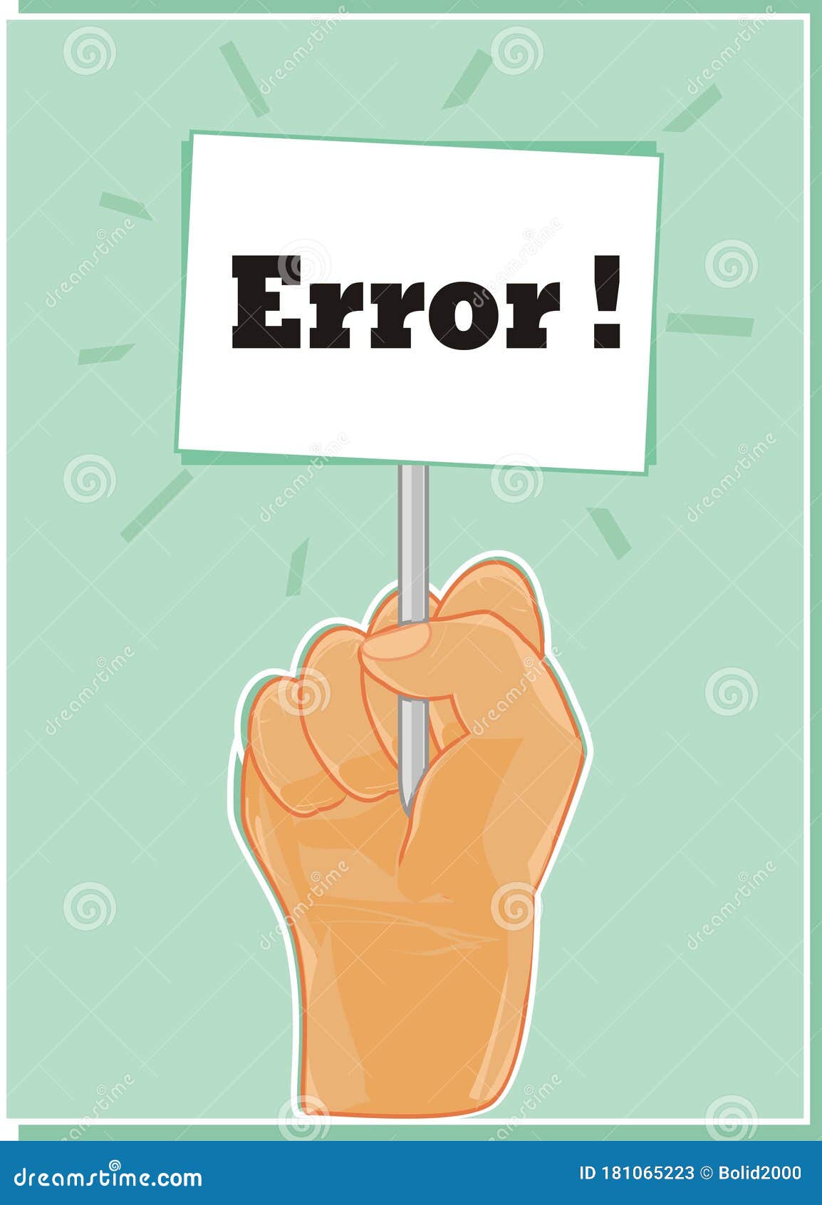 Banner with word error stock illustration. Illustration of business ...