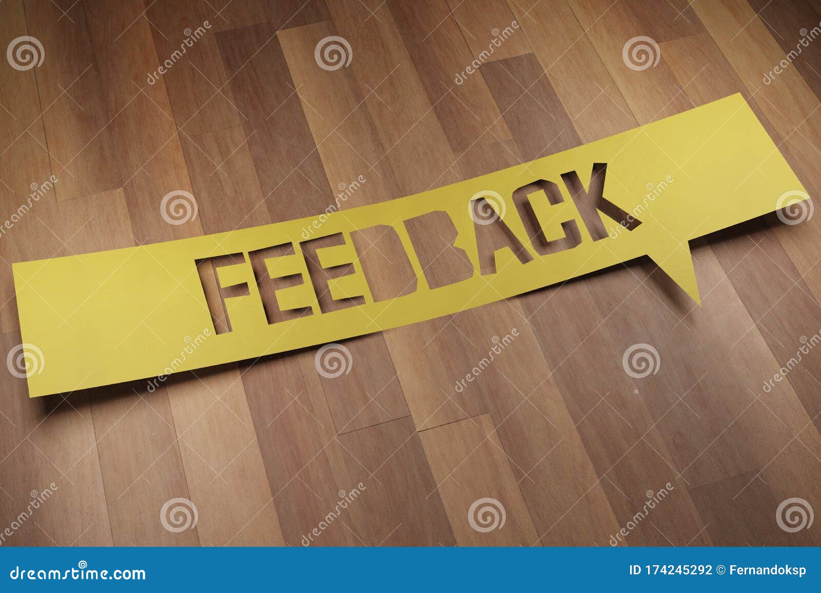 Banner with the Word `FEEDBACK` in Speech Bubble. 3D Render Stock ...