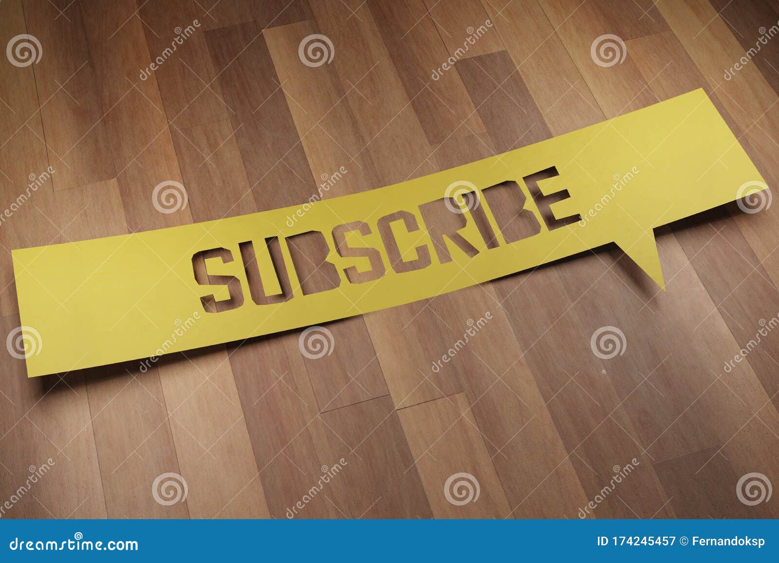 Banner with the Word `SUBSCRIBE` in Speech Bubble. 3D Render Stock ...