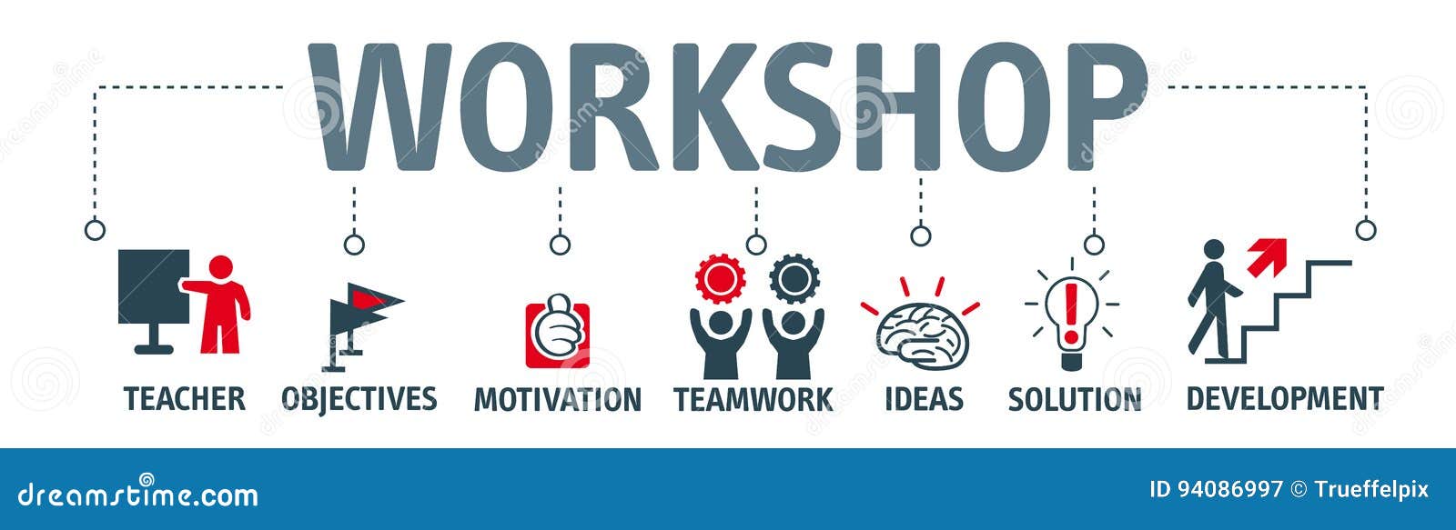 Banner workshop concept stock illustration. Illustration of education ...