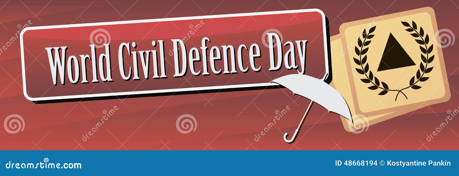 Banner World Civil Defence Day Stock Vector - Illustration of ...