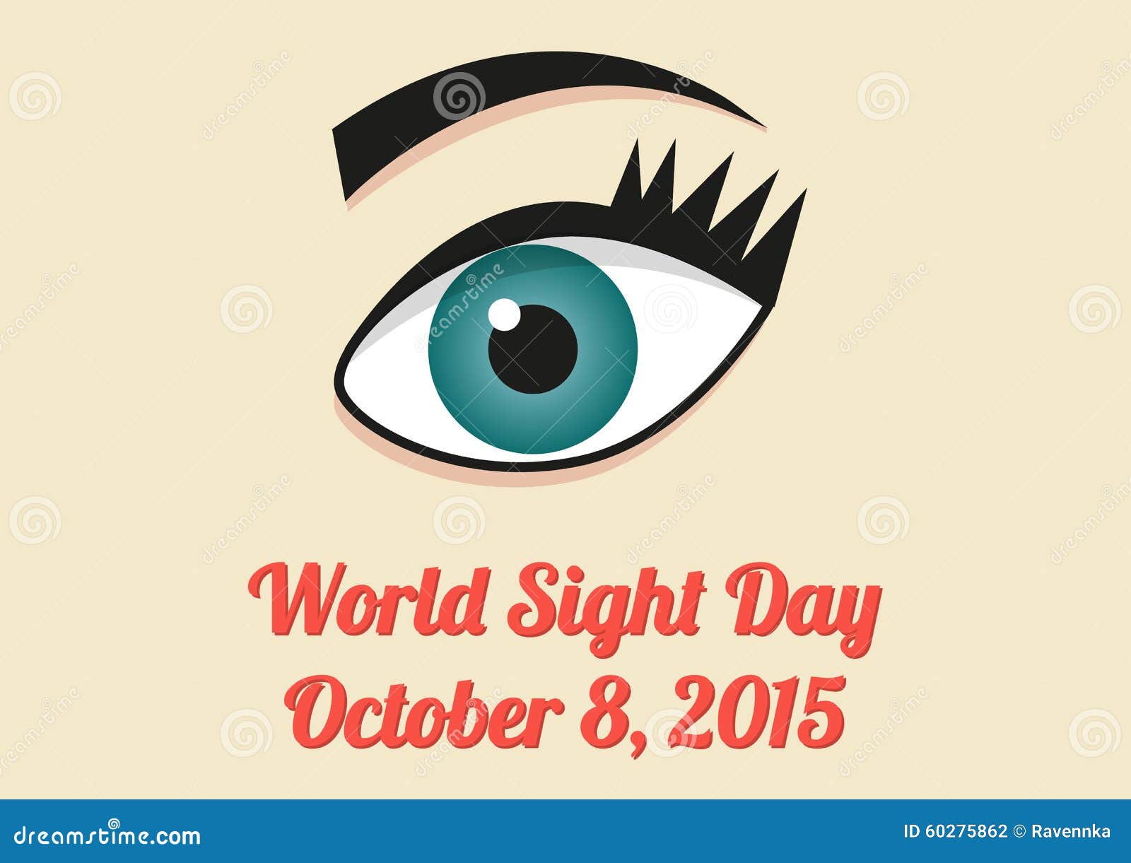 Banner for World Sight Day - 8th October 2015 Stock Vector ...