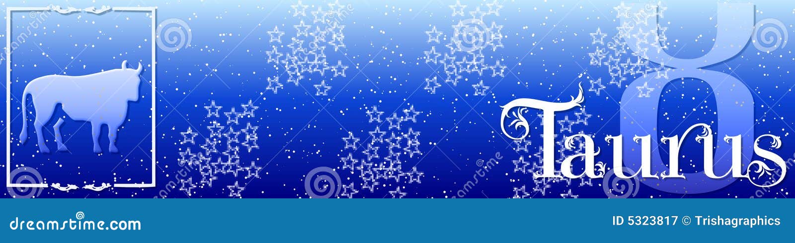 Banner zodiac Taurus stock illustration. Illustration of astrology ...