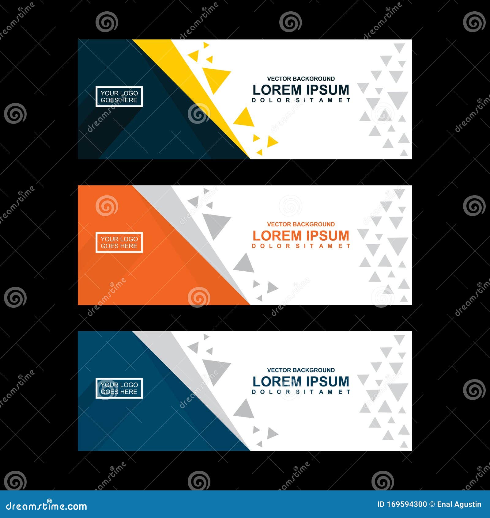 Bannerd Ads Background Vector Illustration Template Stock Vector ...