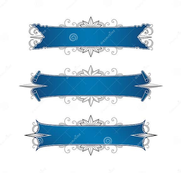 Banners stock vector. Illustration of frame, emblem, flourish - 1181966