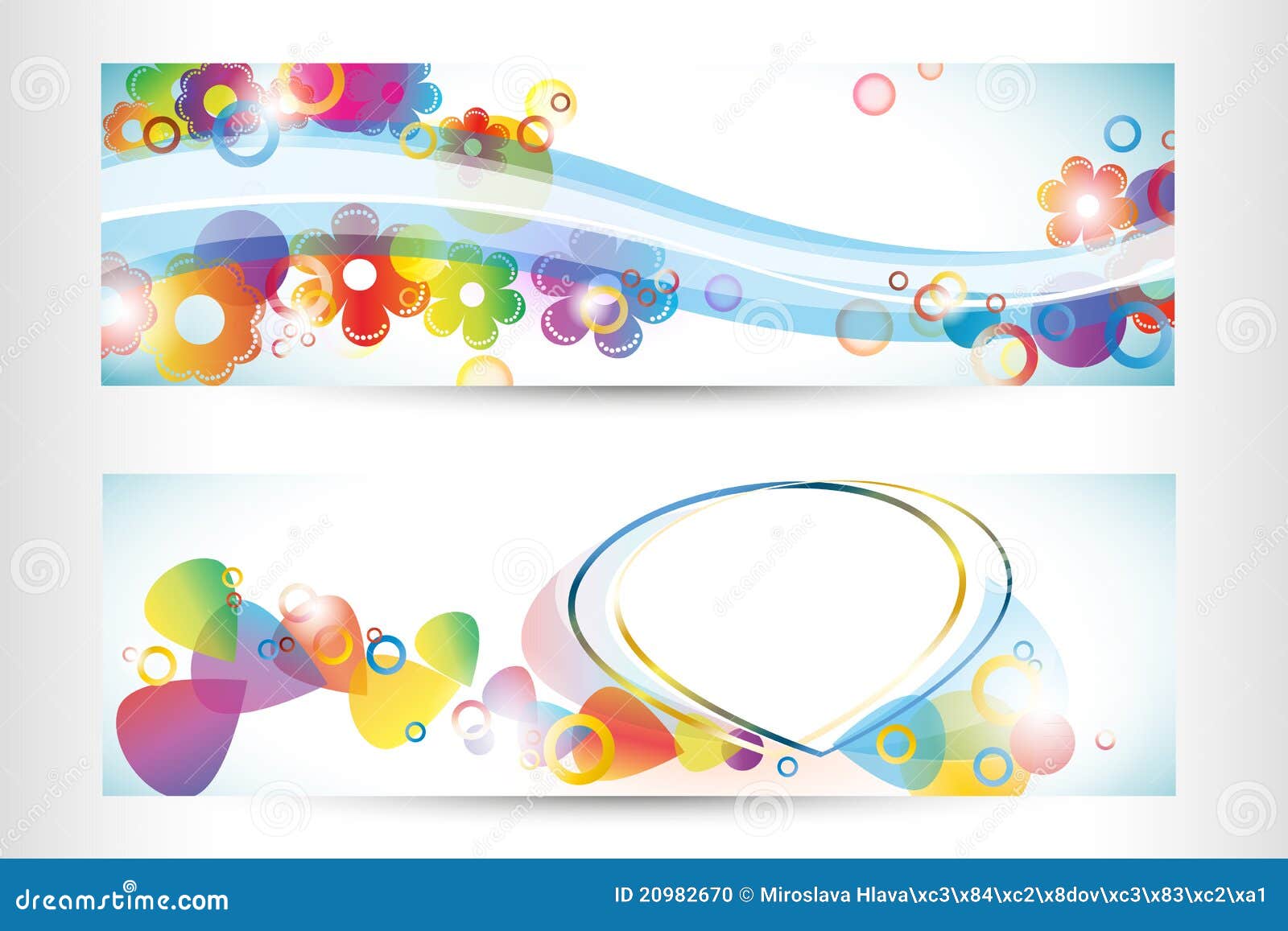 Banners stock vector. Illustration of decoration, banner - 20982670