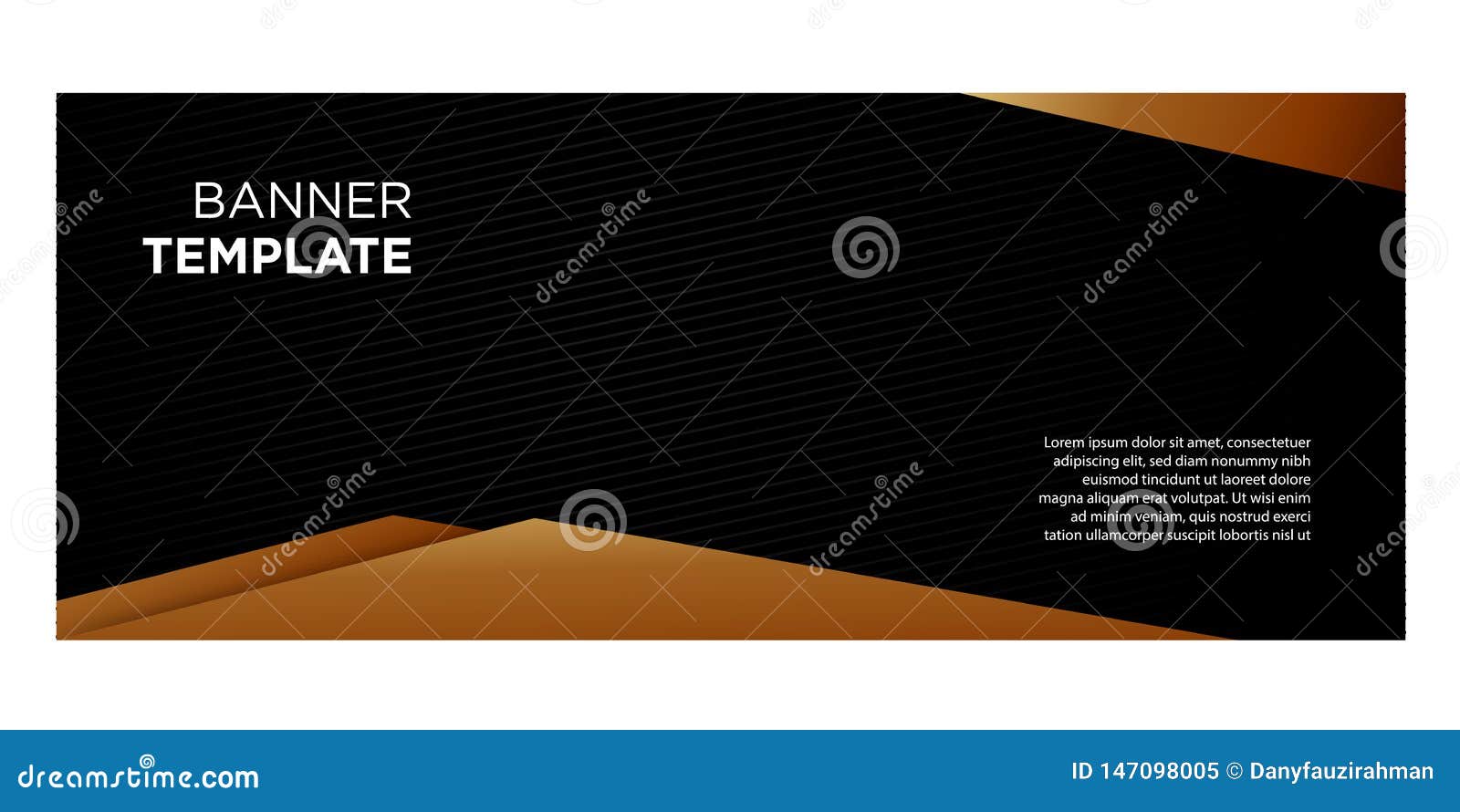 Banners Black and Gold Gradient for Header Website_01 Stock ...