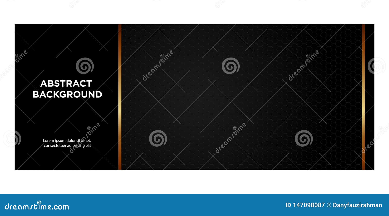 Banners Black and Gold Gradient for Header Website_07 Stock ...