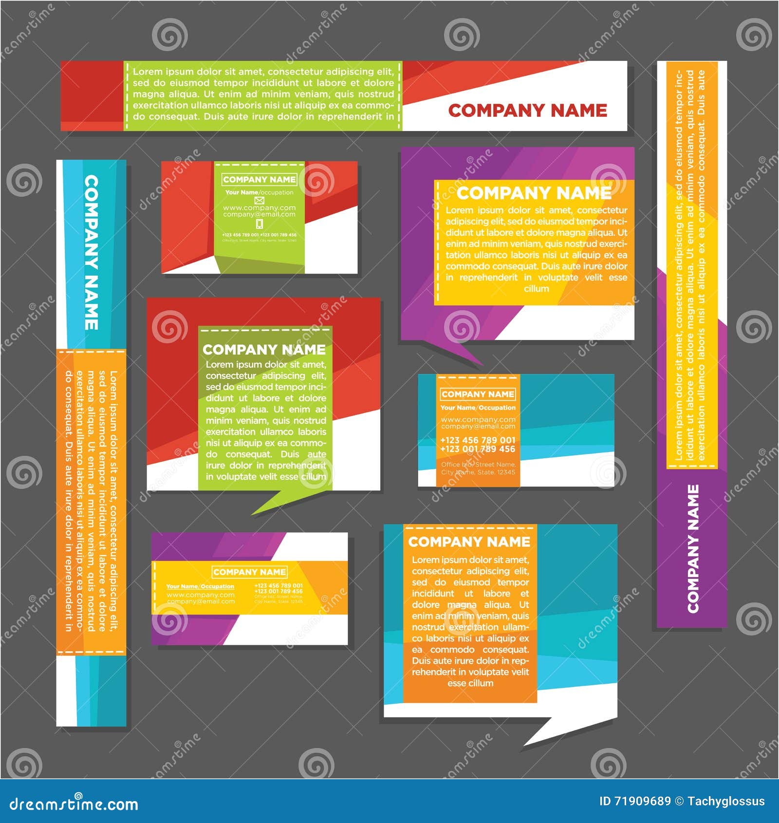 Banners and cards stock vector. Illustration of design - 71909689