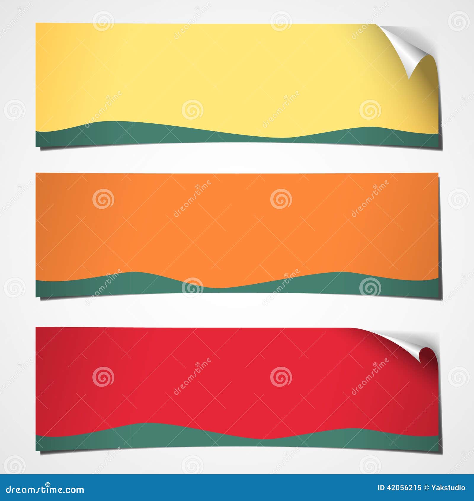 Banners Curled Wheel Cartoon Vector | CartoonDealer.com #42056307