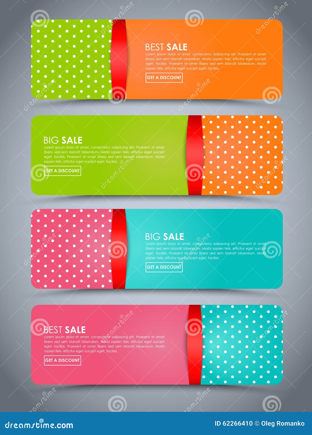 Banners with Gift Box stock vector. Illustration of happy - 62266410