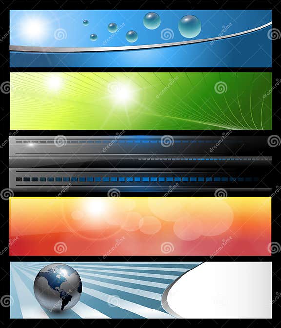 Banners, headers stock vector. Illustration of blue, stars - 16409268