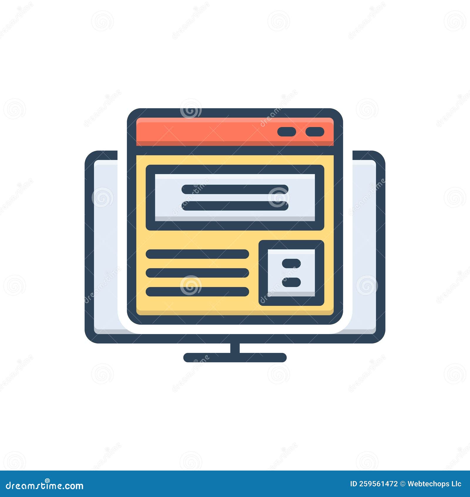 Color Illustration Icon for Banners, Web and Website Stock Vector ...