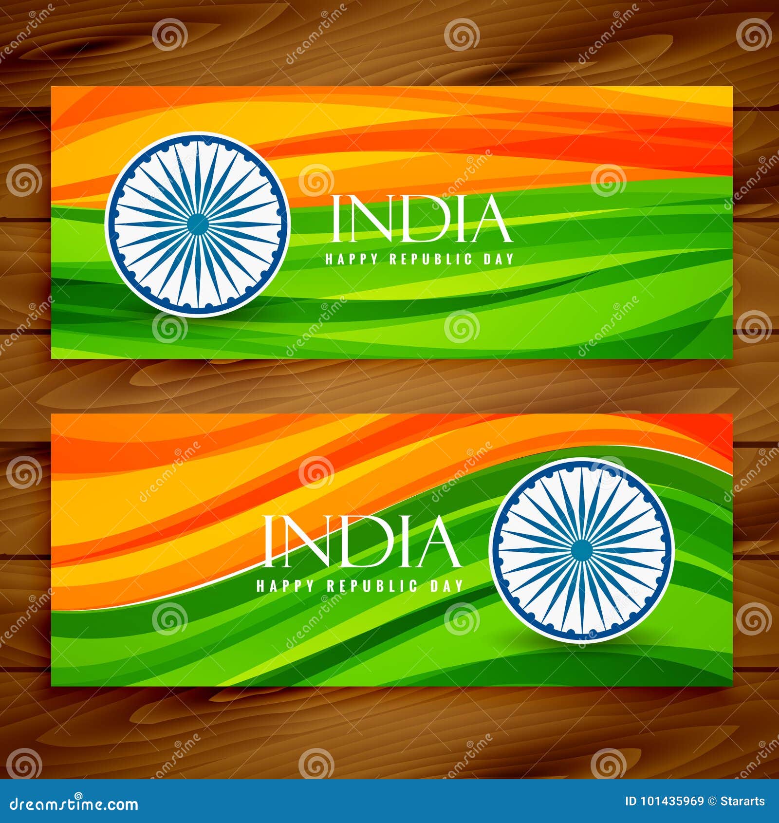 Banners of Indian Flags Vector Design Illustration Stock Vector ...