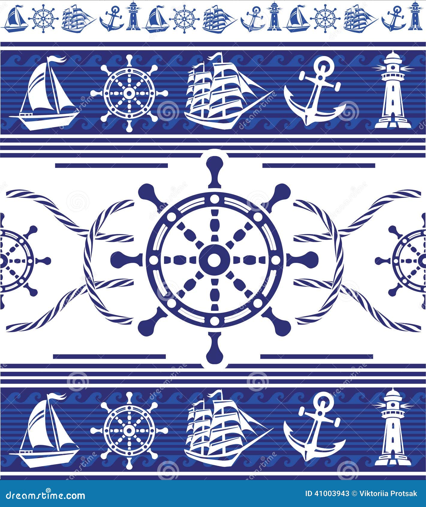 Banners with Nautical Symbols Stock Vector - Illustration of design ...