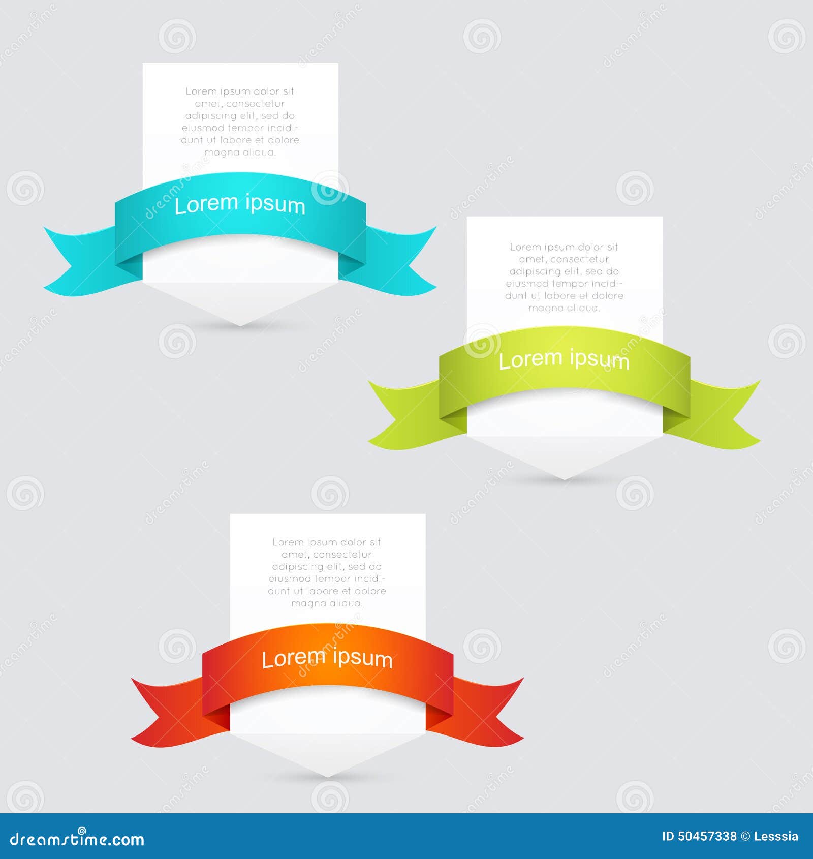 Banners with ribbon stock vector. Illustration of diploma - 50457338