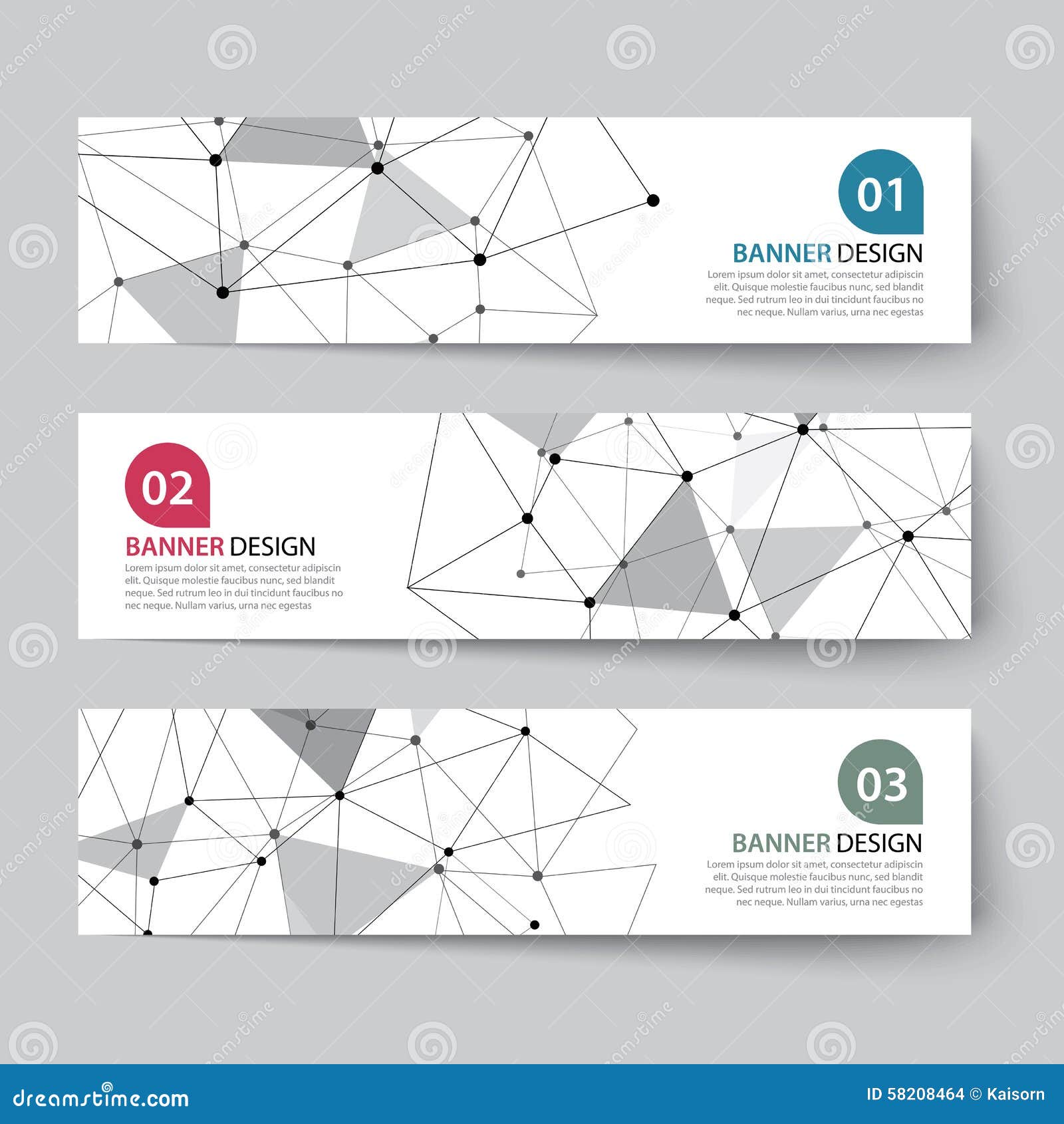 Abstract 3D Wireframe Mesh Grid Shapes With Wavy Patterns Vector ...