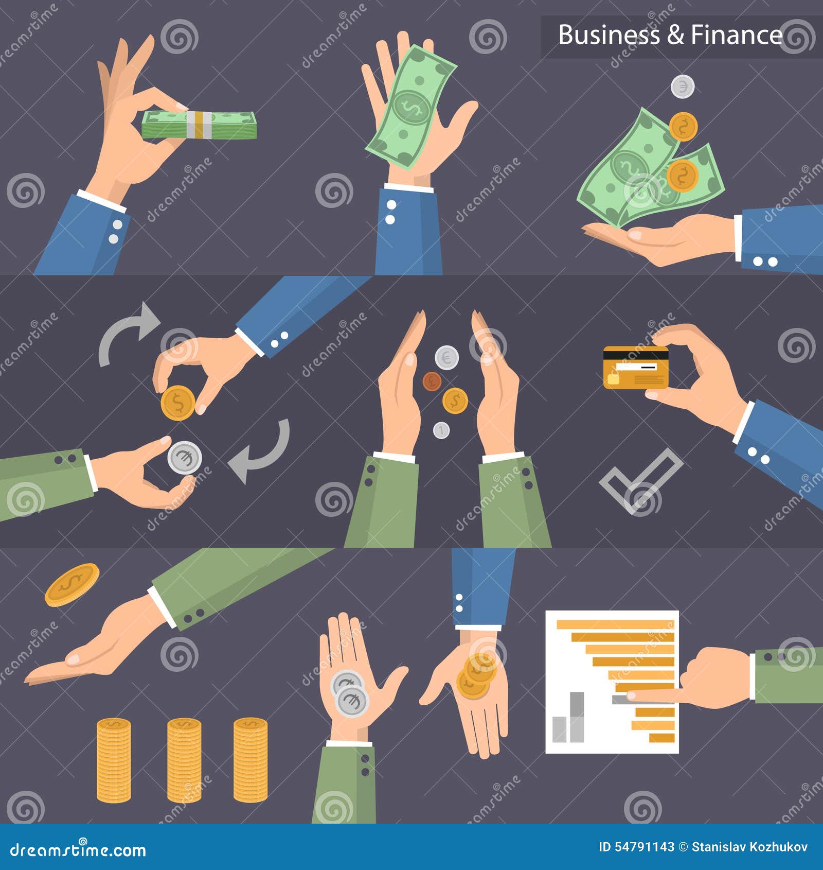 Money,bisiness & Finance, Banner Stock Vector - Illustration of arrow ...