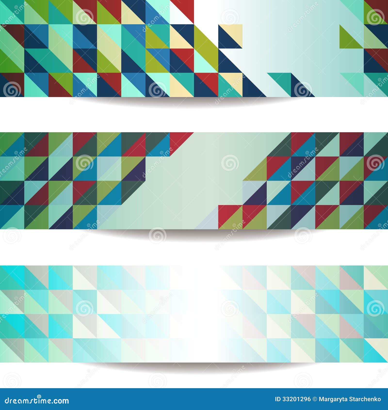 Banners set stock vector. Illustration of business, multicolored - 33201296