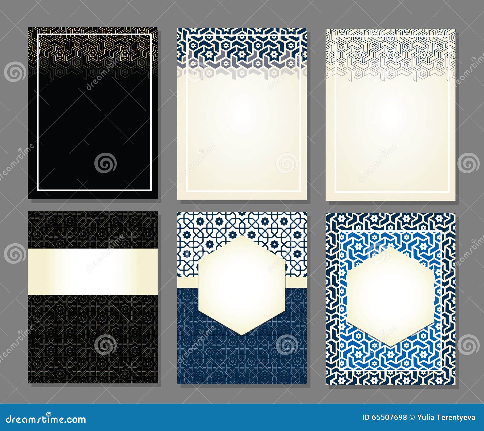Banners set of islamic. stock vector. Illustration of background - 65507698