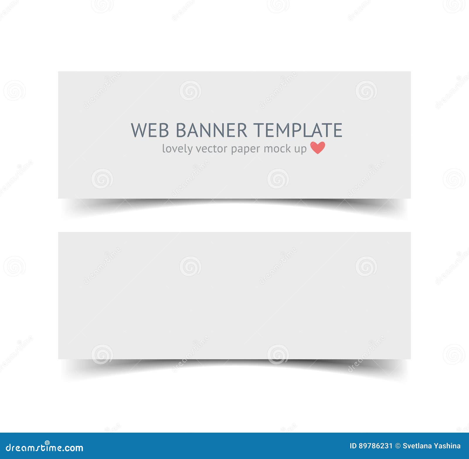 Banners with Shadows, Material Design Vector Illustration Stock Vector ...