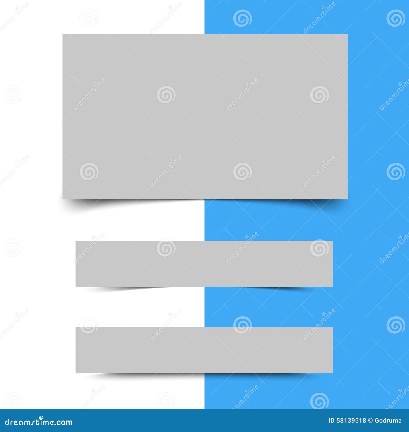 Banners with Shadows. Paper Shadows Stock Vector - Illustration of page ...
