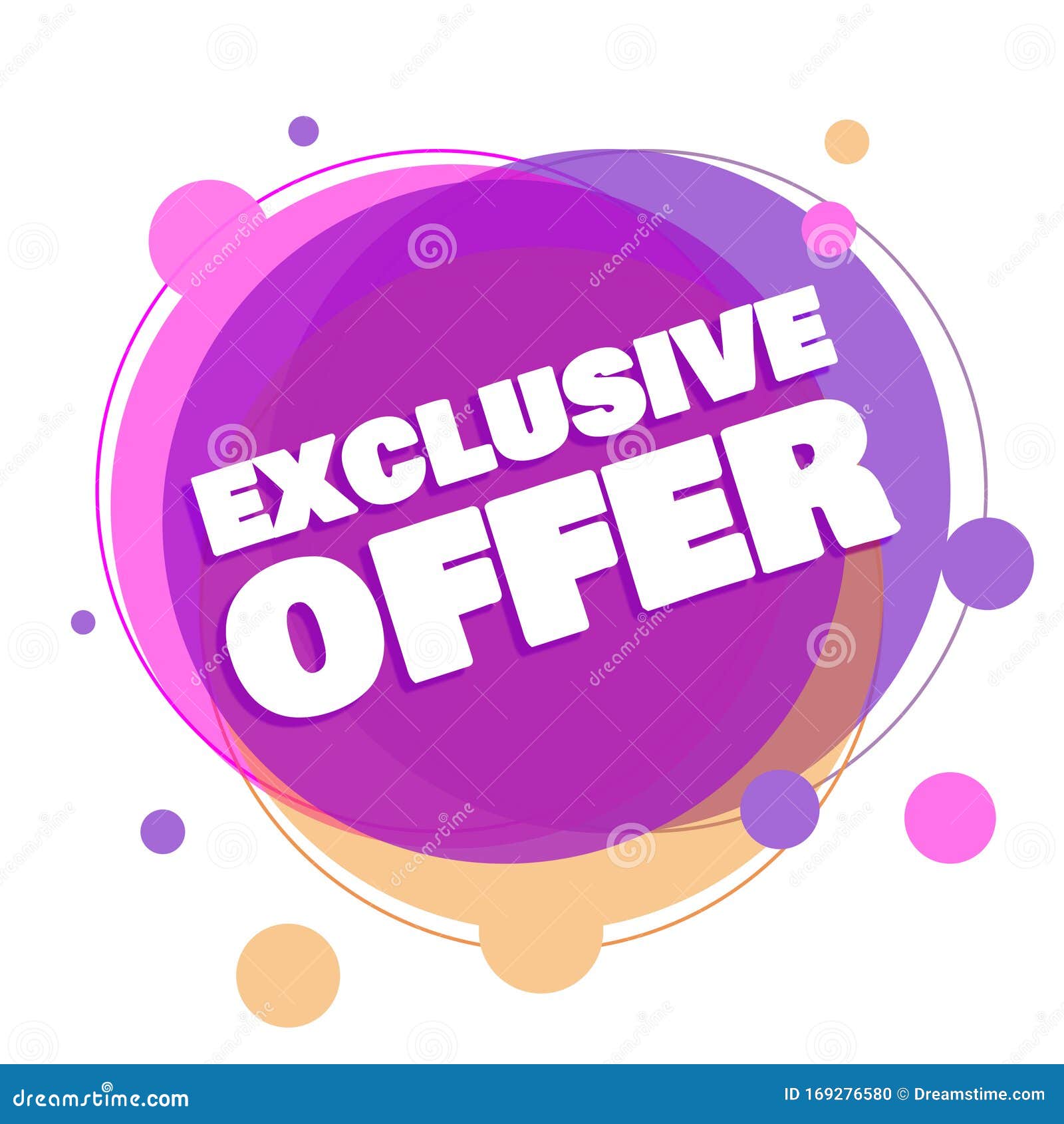 EXCLUSIVE OFFER - SPECIAL OFFER Stock Illustration - Illustration of ...